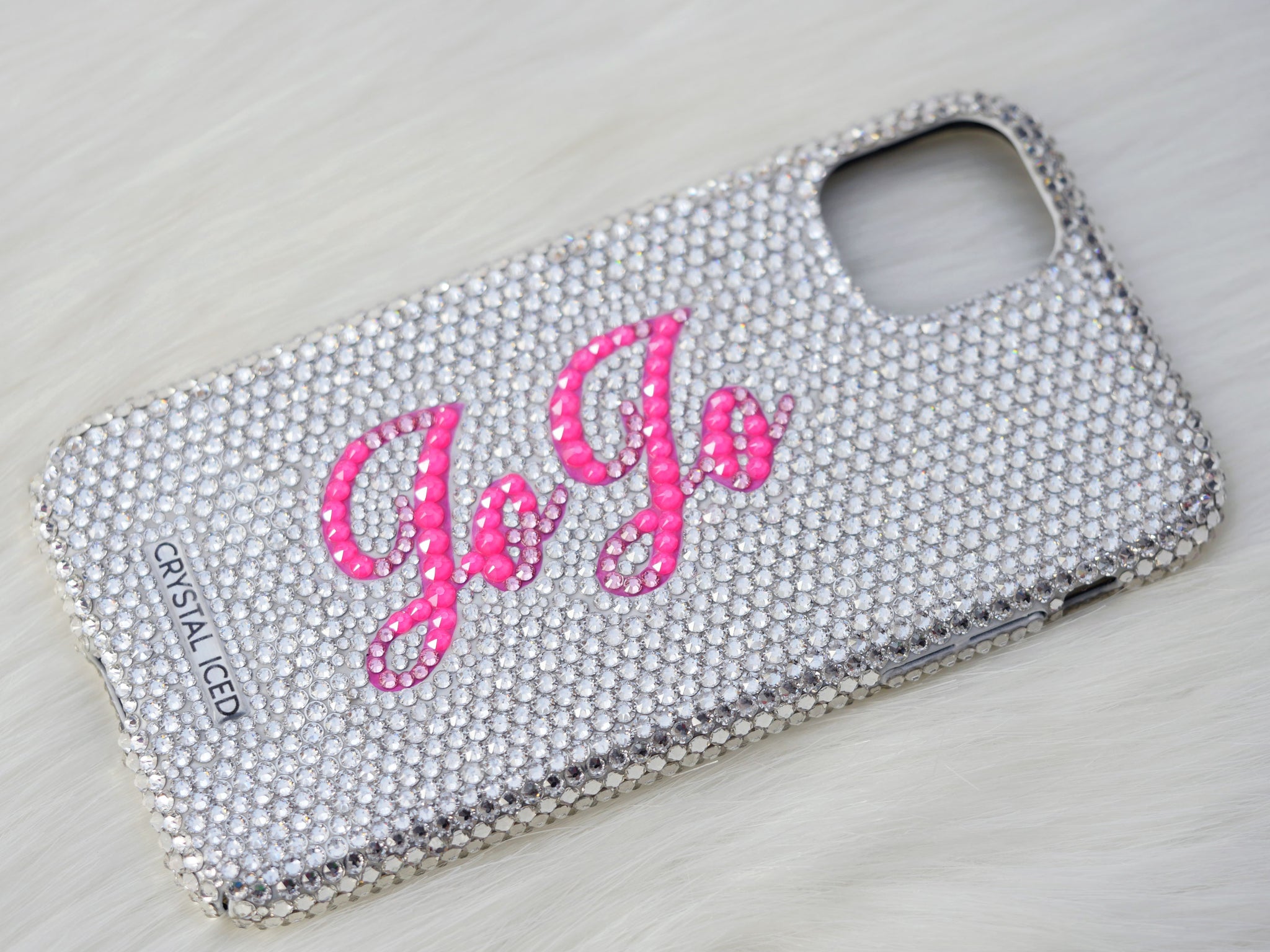 Crystal Iced : Neon Pink Name Made with Crystals from Swarovski ...
