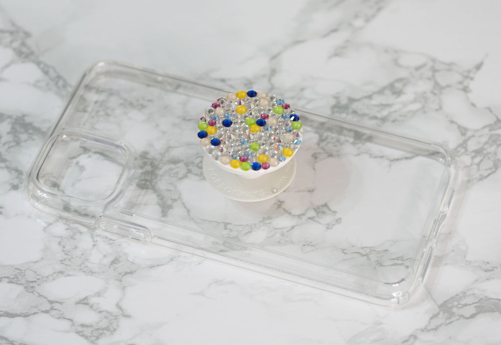 Crystal Iced : PopSocket With Multi Swarovski Crystals (Design #137)