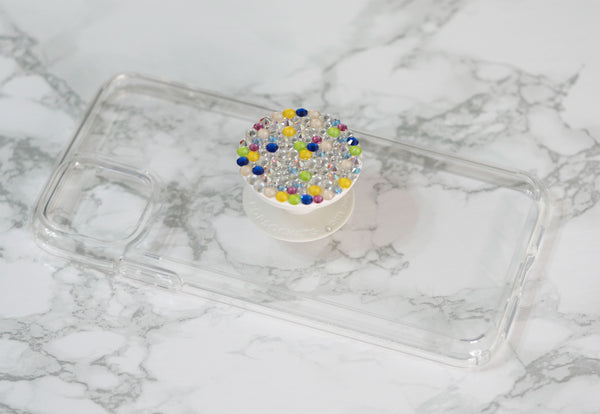 Crystal Iced : PopSocket With Multi Swarovski Crystals (Design #137)