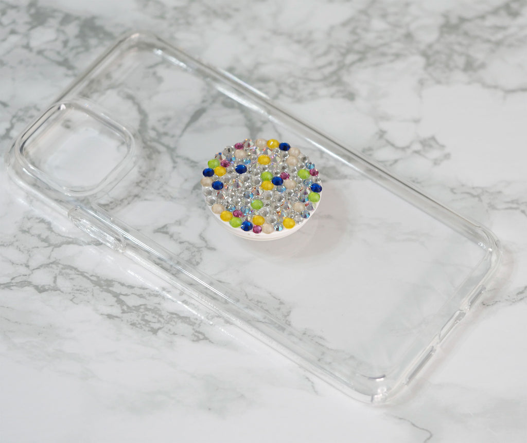 Crystal Iced : PopSocket With Multi Swarovski Crystals (Design #137)