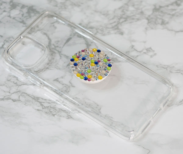 Crystal Iced : PopSocket With Multi Swarovski Crystals (Design #137)